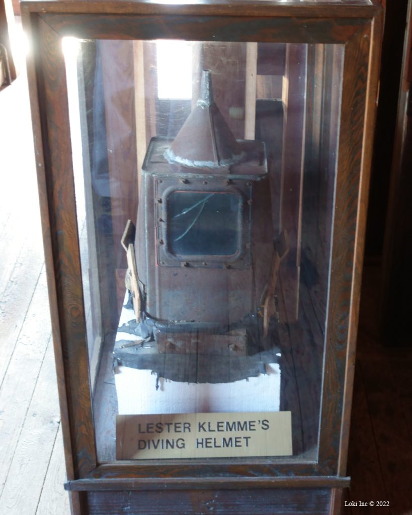 Lester Klemme diving helmet Dillard Mill - The Accidental Ozarkian